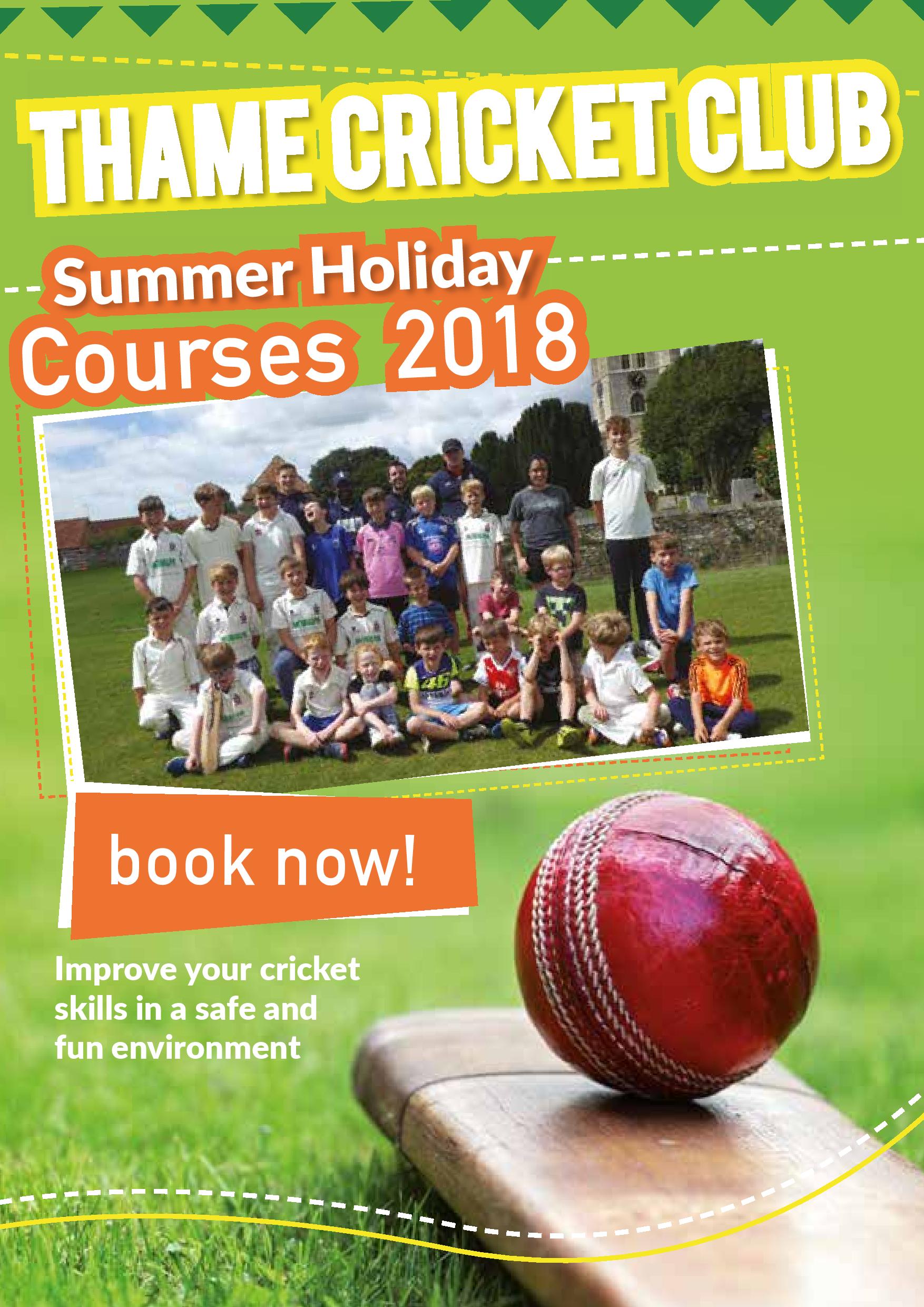 Summer Holiday Courses 2018 - BOOK NOW! - Thame Town Cricket Club