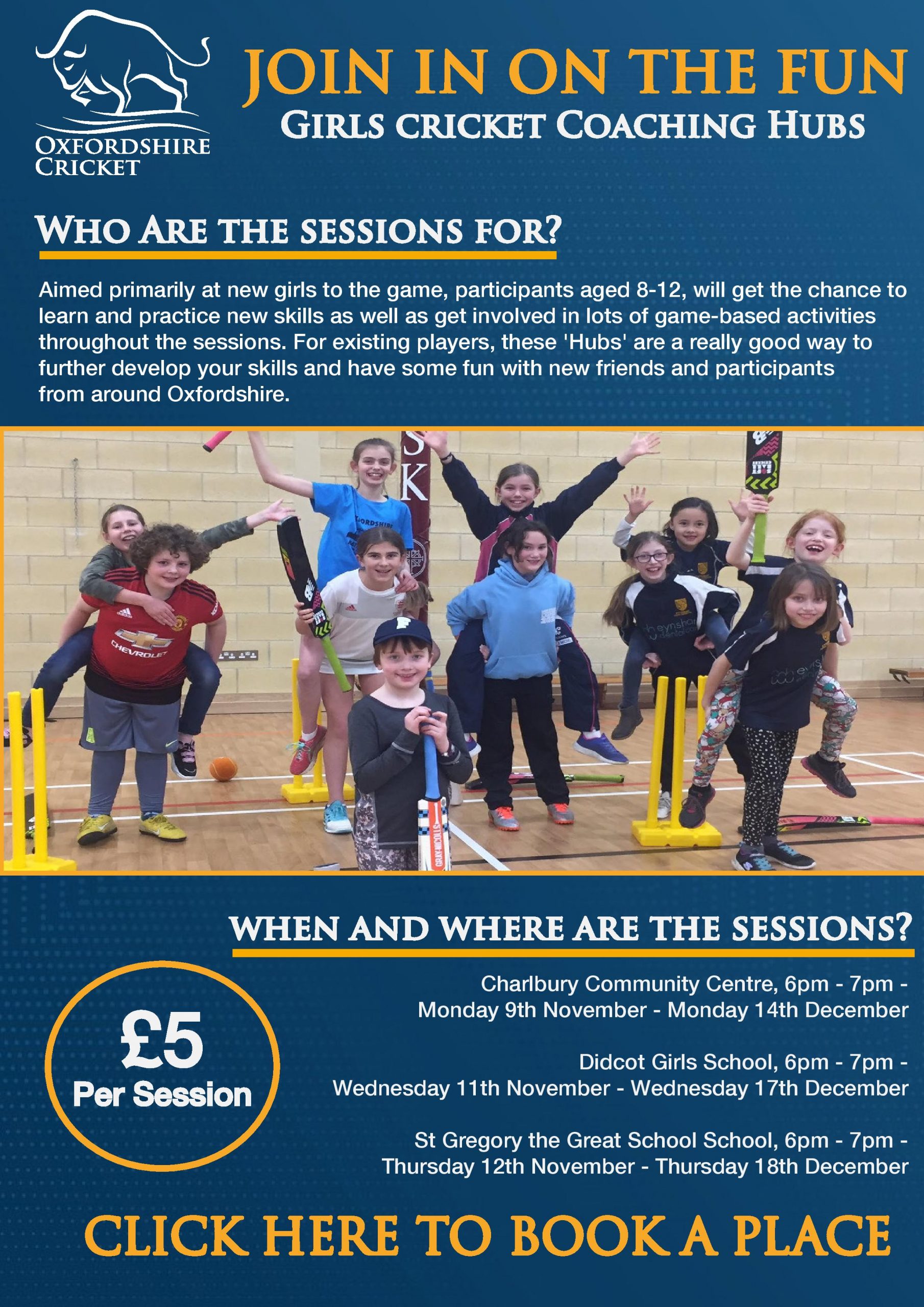 OCB announces Girls Coaching Hubs - SIGN UP NOW! - Thame Town Cricket Club